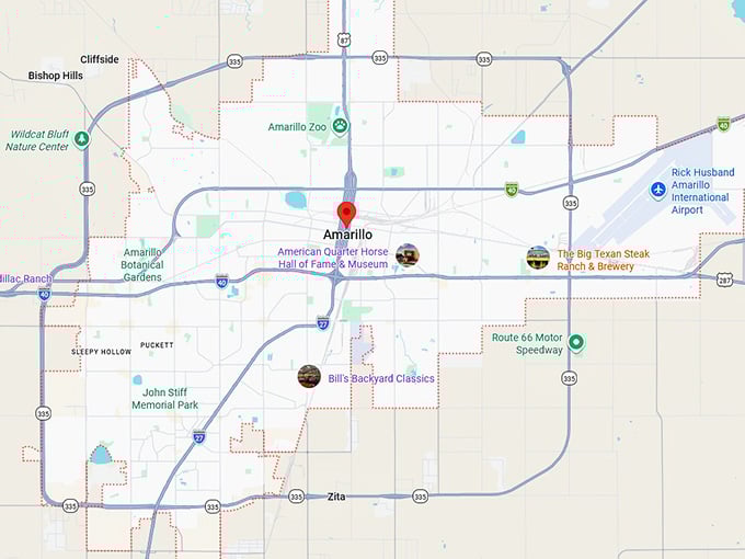 16. amarillo, tx map