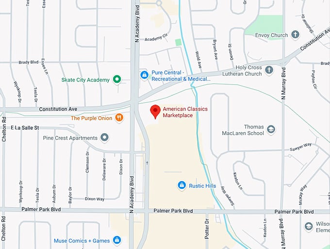 16. american classics marketplace map
