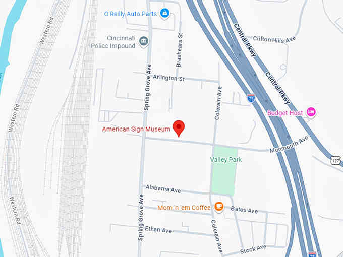 16. american sign museum map