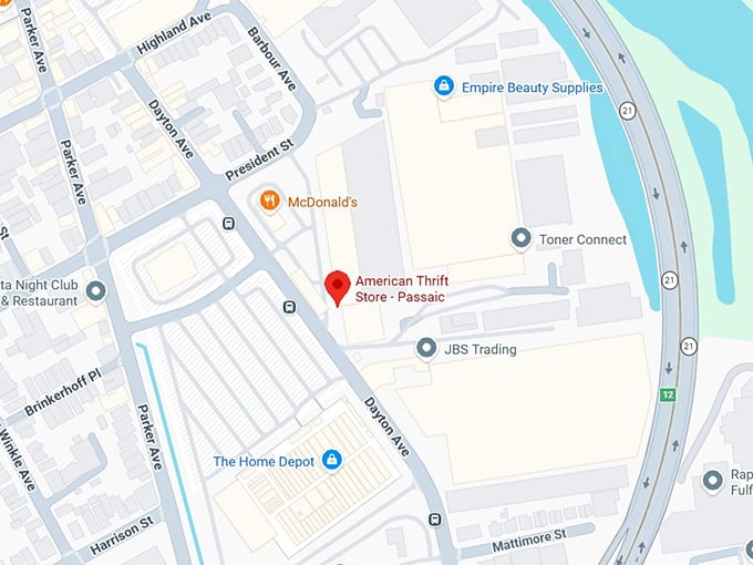 16. american thrift store map