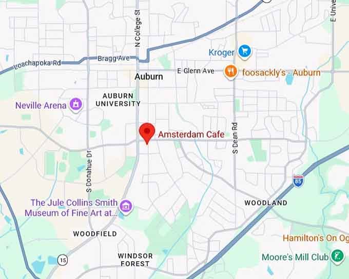 16. amsterdam cafe (410 s gay st) map