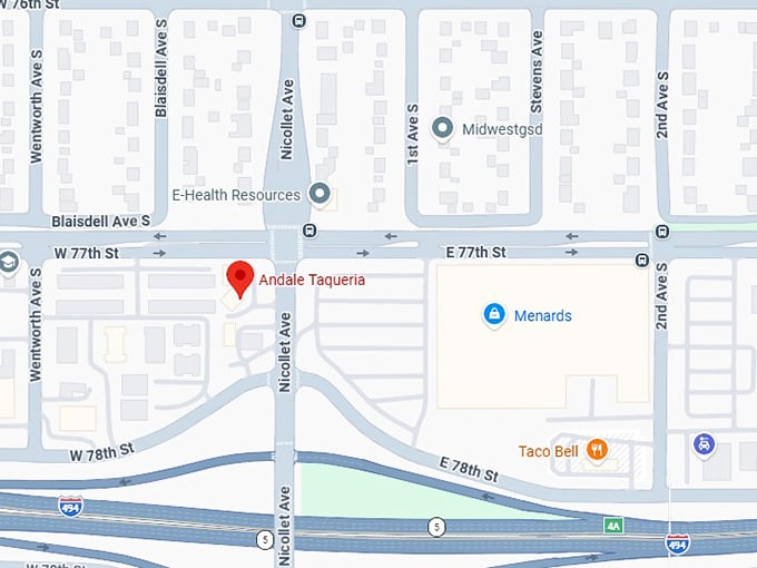 16. andale taqueria map