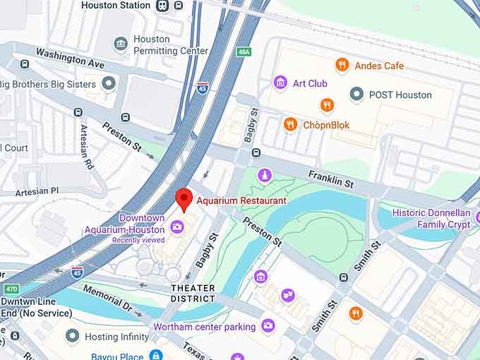 16. aquarium restaurant map