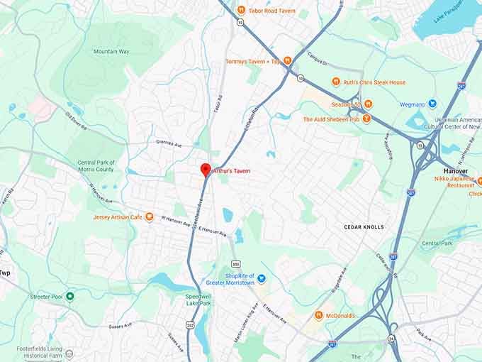 16. arthur's tavern map