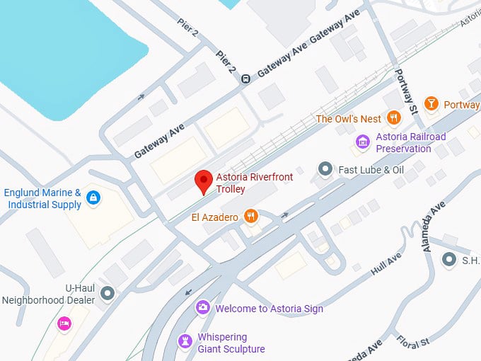 16. astoria riverfront trolley map