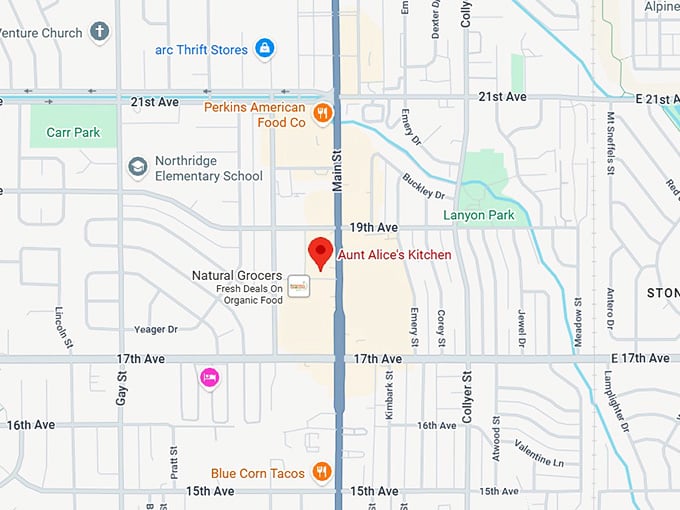 16. aunt alice's kitchen map