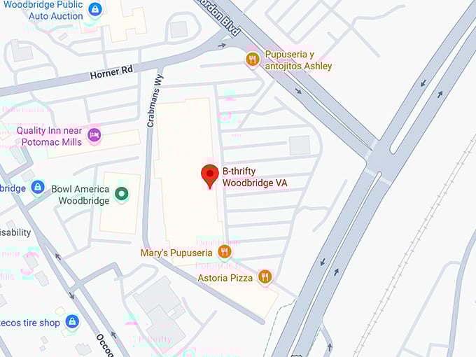 16. b thrifty woodbridge map