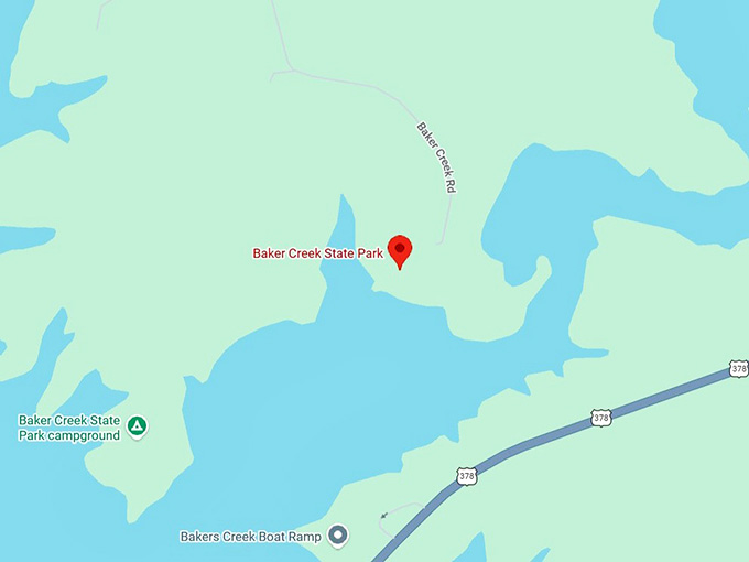 16. baker creek state park map