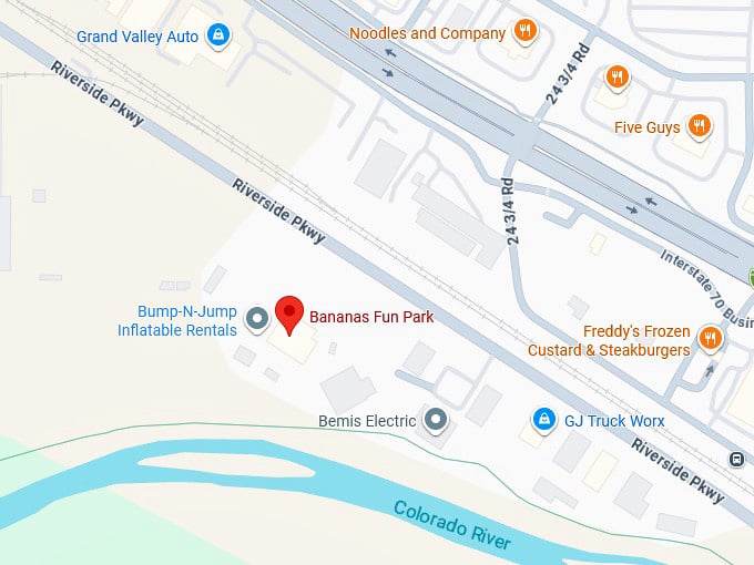 16. bananas fun park map