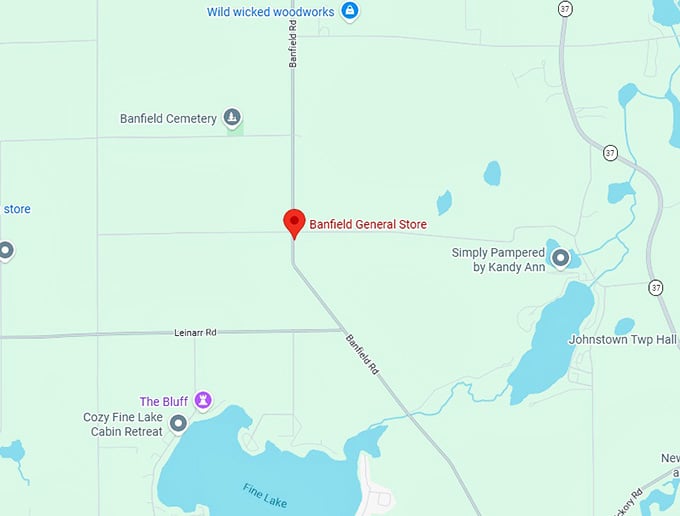 16. banfield general store map