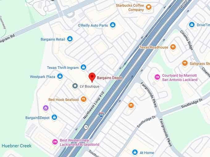 16. bargains depot (6707 northwest loop 410) map
