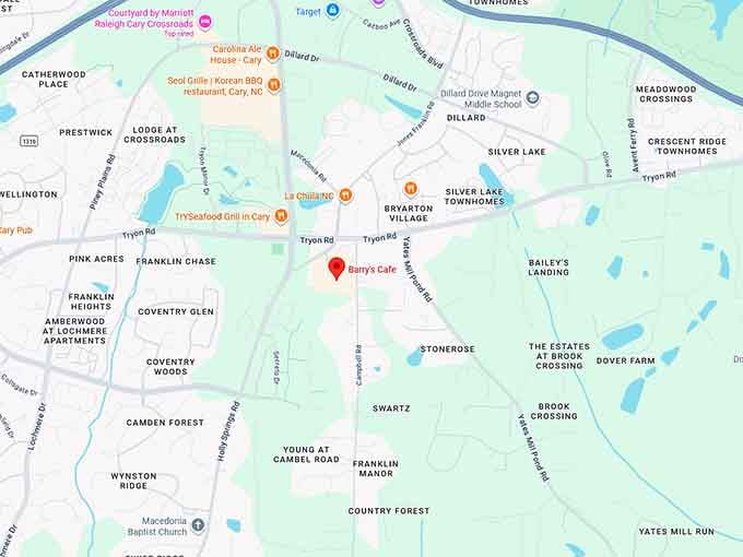 16. barry's cafe map