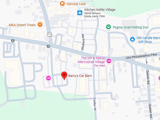 16. barry's car barn map