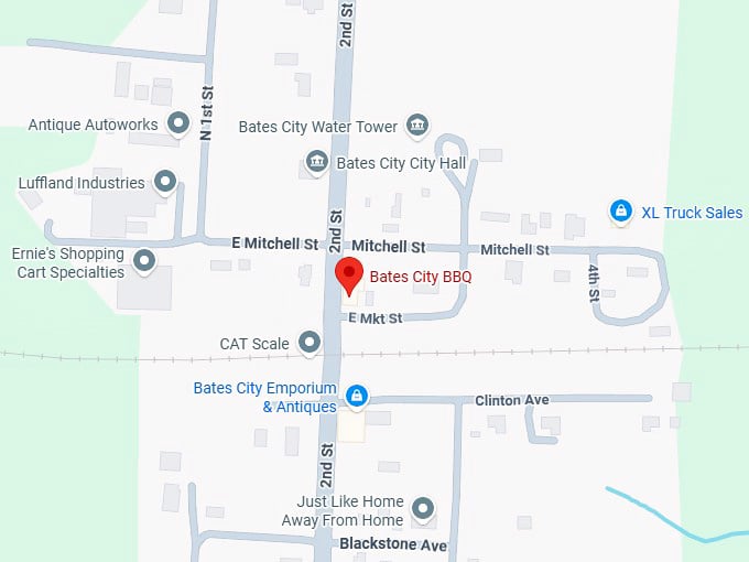 16. bates city bbq map