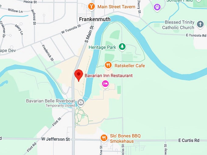 16. bavarian inn restaurant map