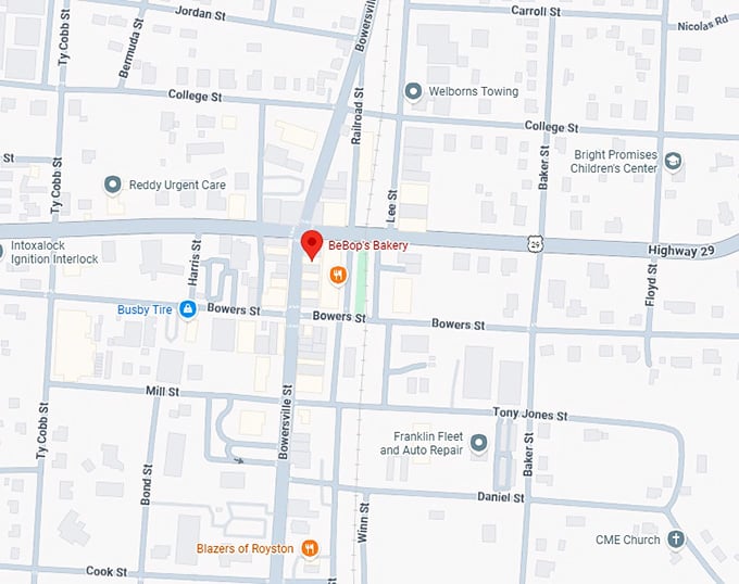 16. bebop's bakery map