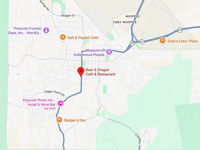 16. bear & dragon cafe map