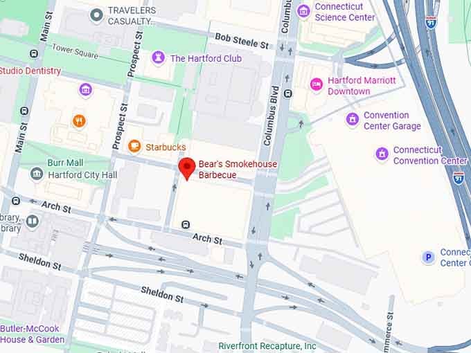 16. bear's smokehouse barbecue map
