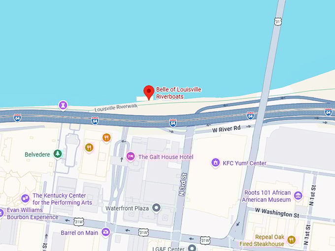 16. belle of louisville riverboats map