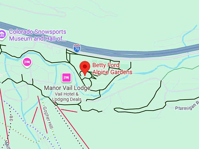 16. betty ford alpine gardens map