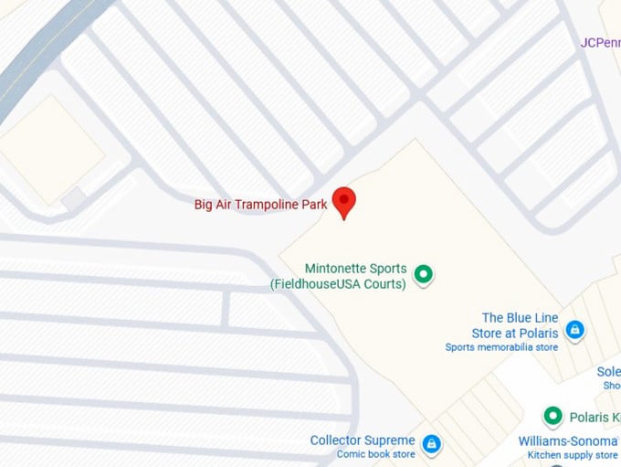 16. big air trampoline park map