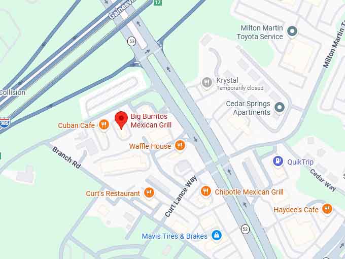 16. big burritos mexican grill map