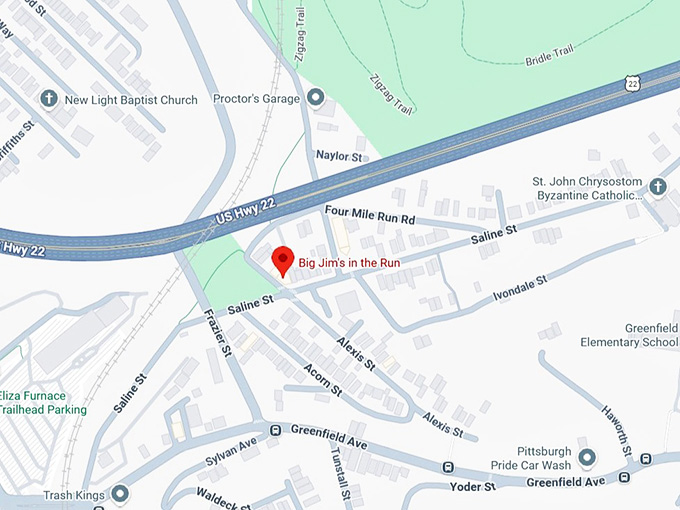 16. big jim's in the run map