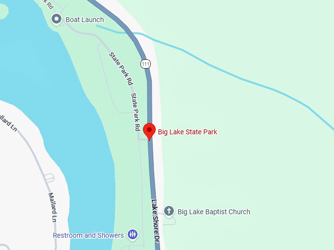 16. big lake state park map