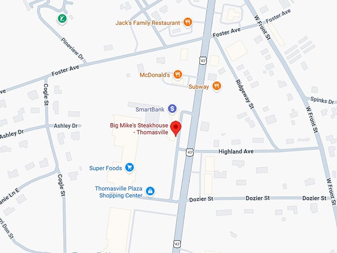 16. big mike's steakhouse map