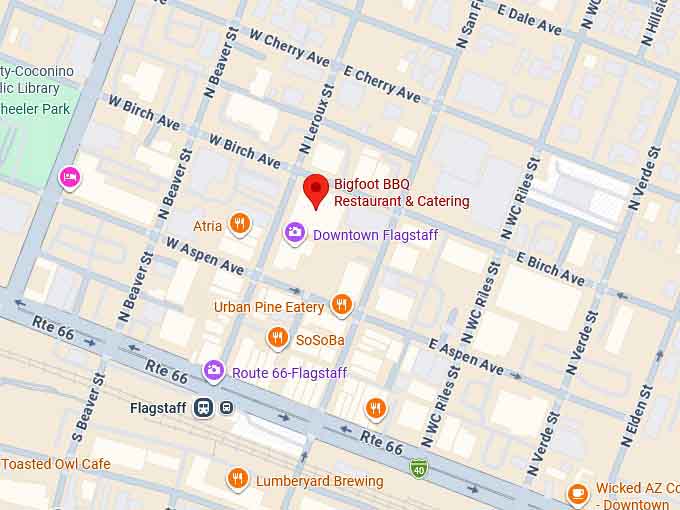 16. bigfoot bbq restaurant & catering map