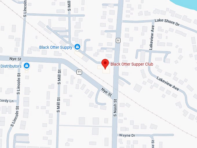 16. black otter supper club map