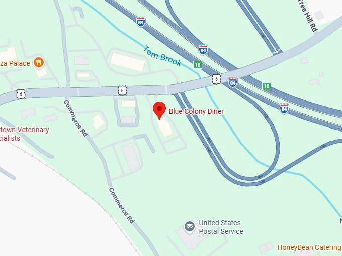 16. blue colony diner map