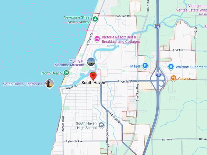16. bluewater floating cottage rentals map