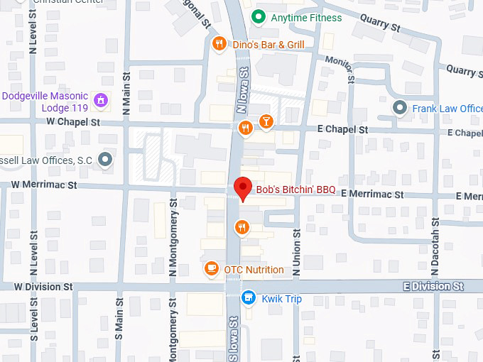 16. bob's bitchin' bbq map