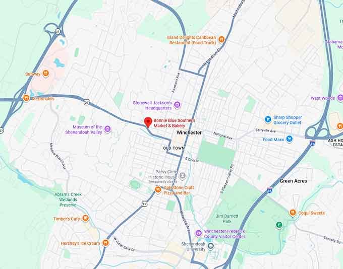 16. bonnie blue southern market & bakery map