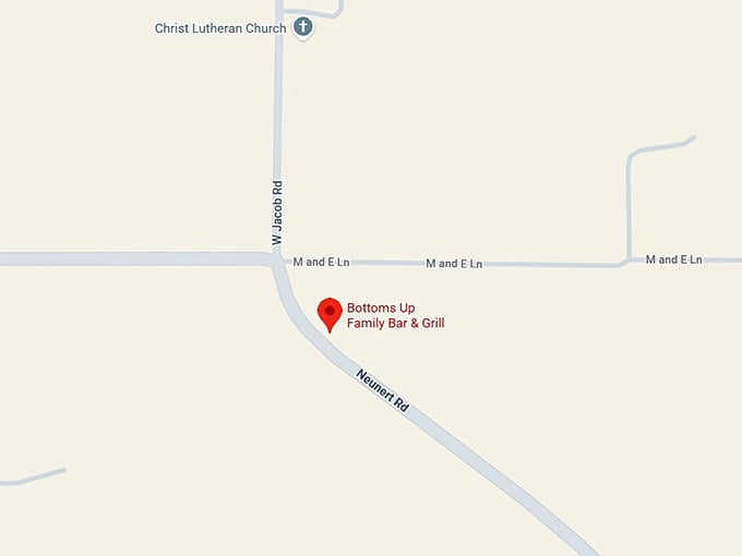 16. bottoms up family bar and grill map