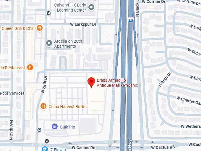 16. brass armadillo antique mall phoenix map