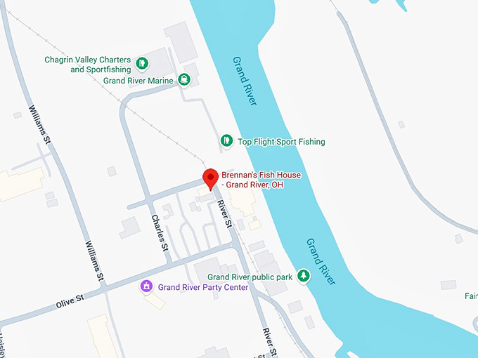 16. brennan's fish house grand river, oh map