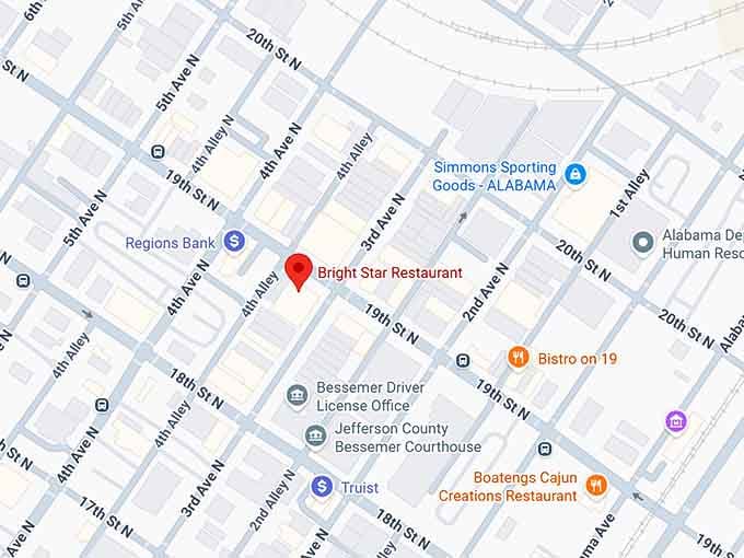 16. bright star restaurant map