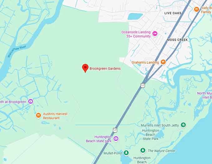 16. brookgreen gardens map