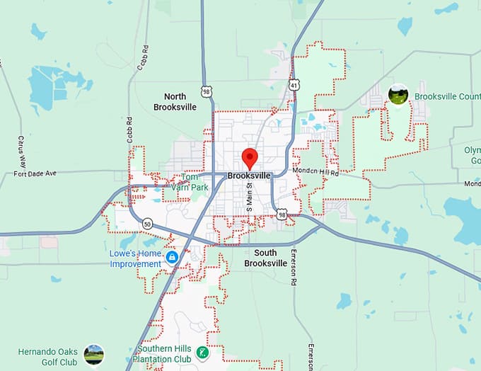 16. brooksville map