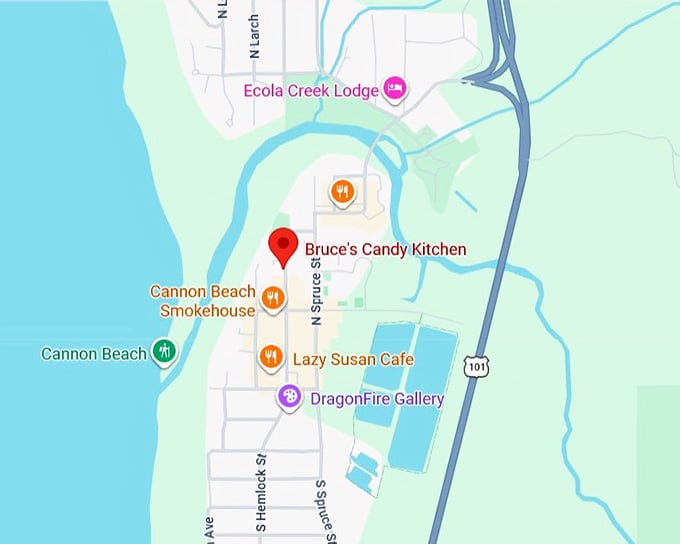 16. bruce's candy kitchen map