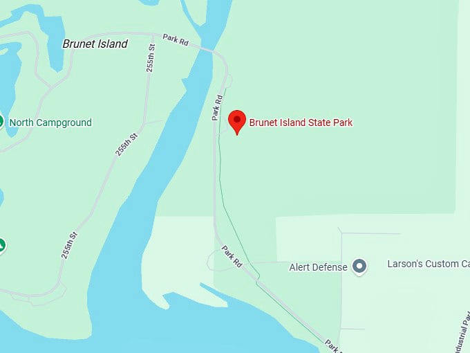 16. brunet island state park map