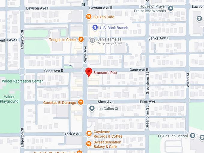 16. brunson's pub map