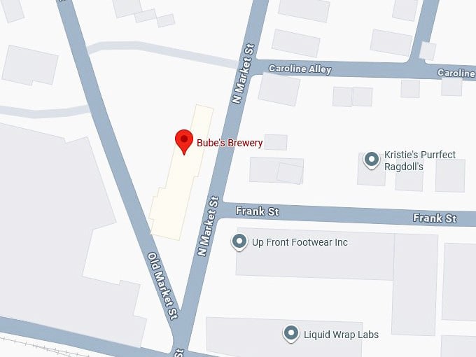 16. bube's brewery's map