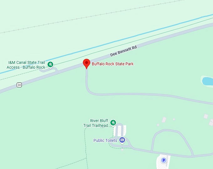 16. buffalo rock state park map