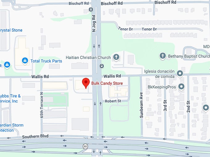 16. bulk candy store map