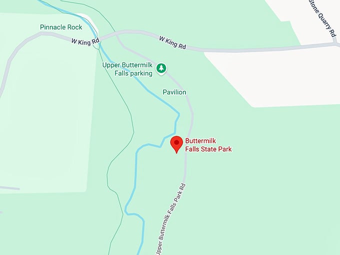 16. buttermilk falls state park map