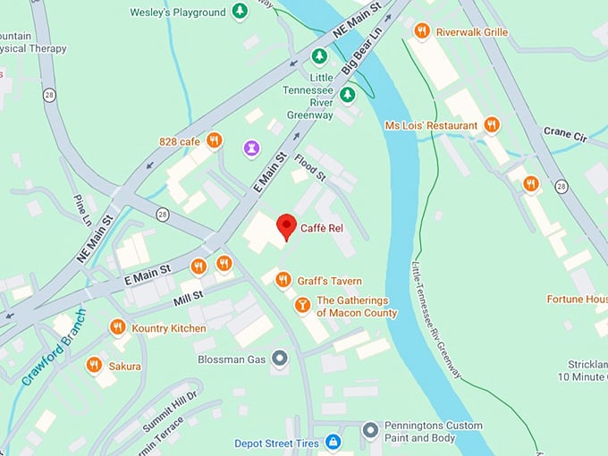 16. caff&egrave; rel map