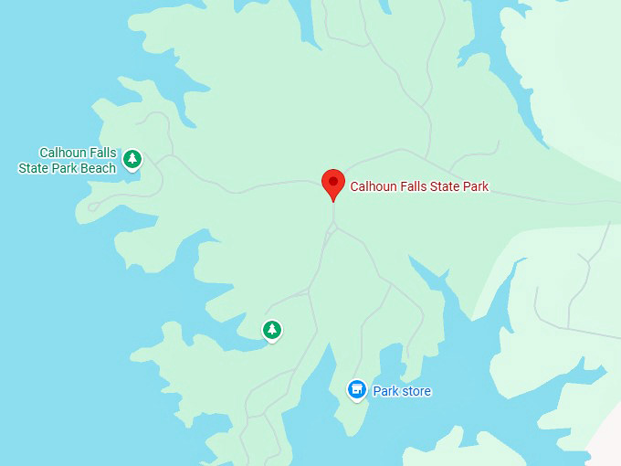 16. calhoun falls state park map
